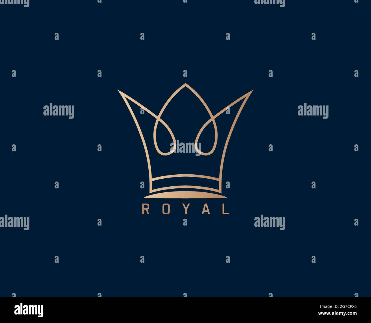 crown royal golden logo design can be used as sign, icon or symbol ...