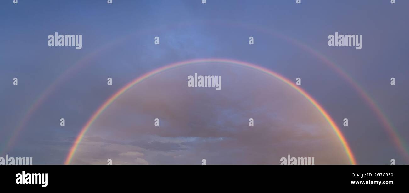 Double rainbow orange hi-res stock photography and images - Alamy