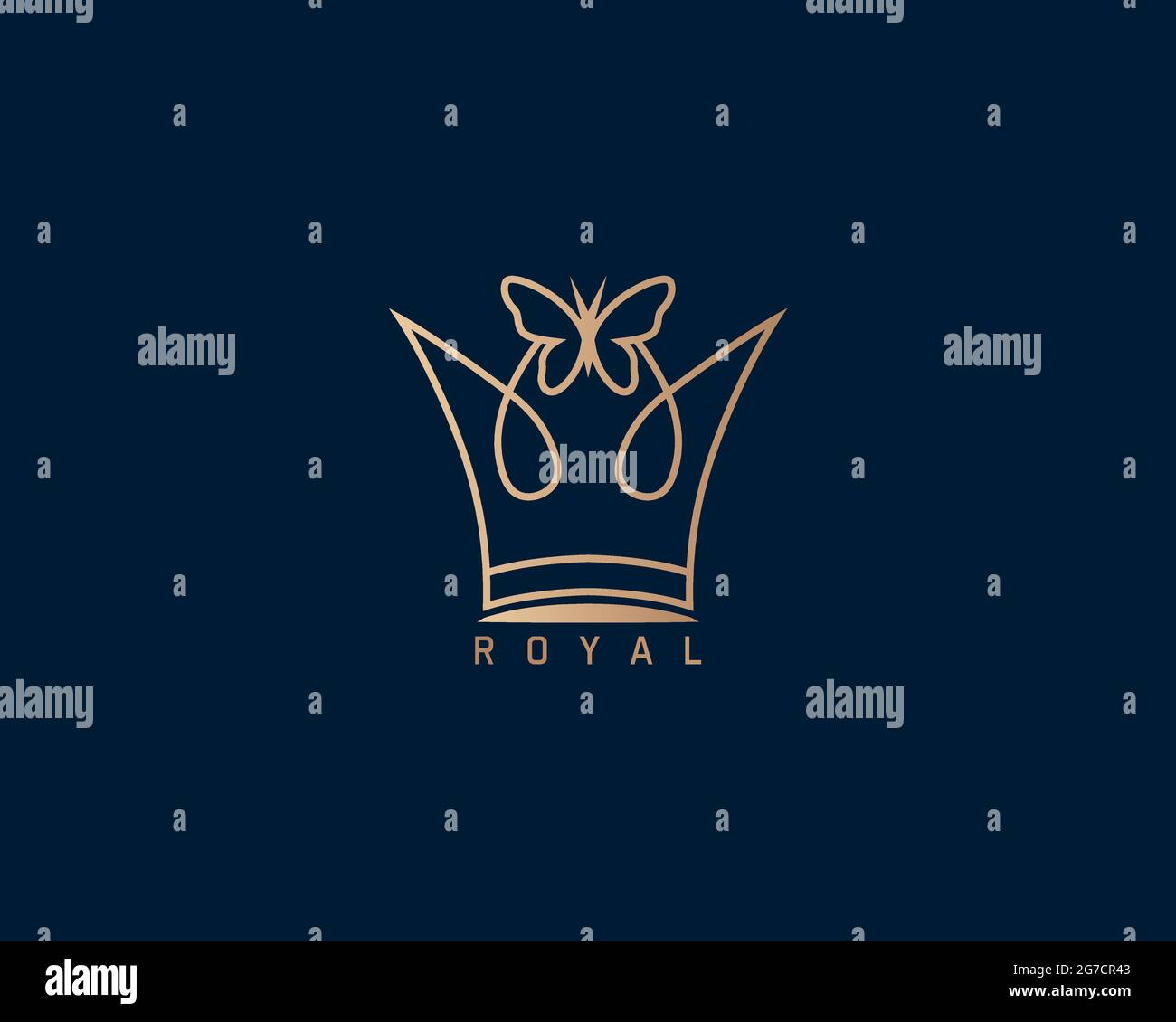 crown royal golden logo design can be used as sign, icon or symbol ...