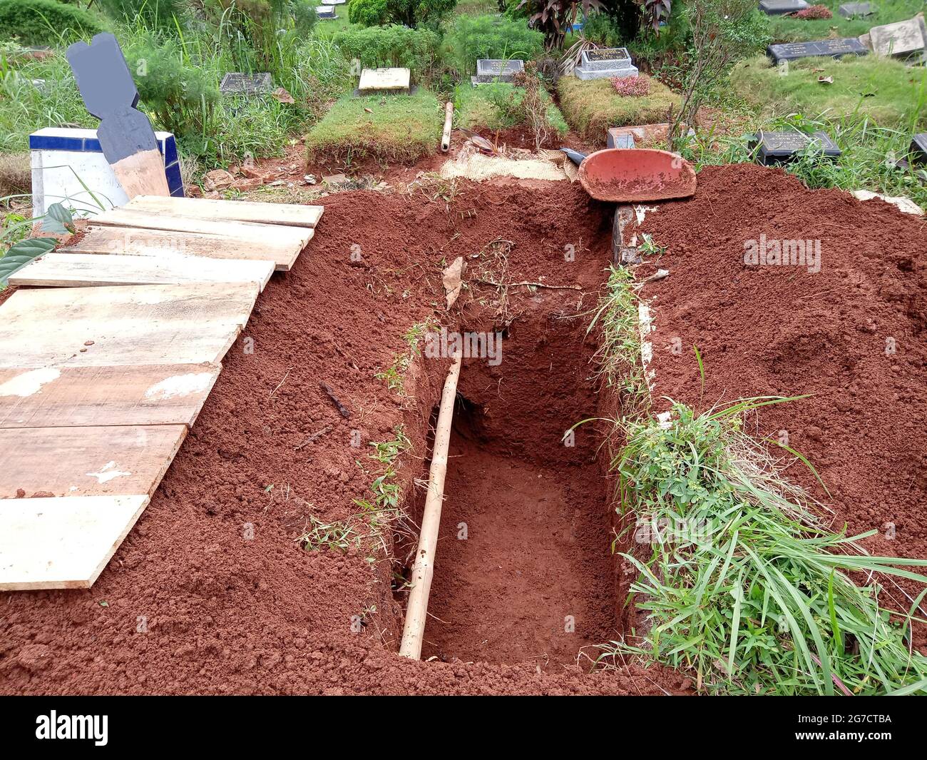 Editorial, East Jakarta, Indonesia, Datuk Merrah or Merah Cemetery, 11 ...