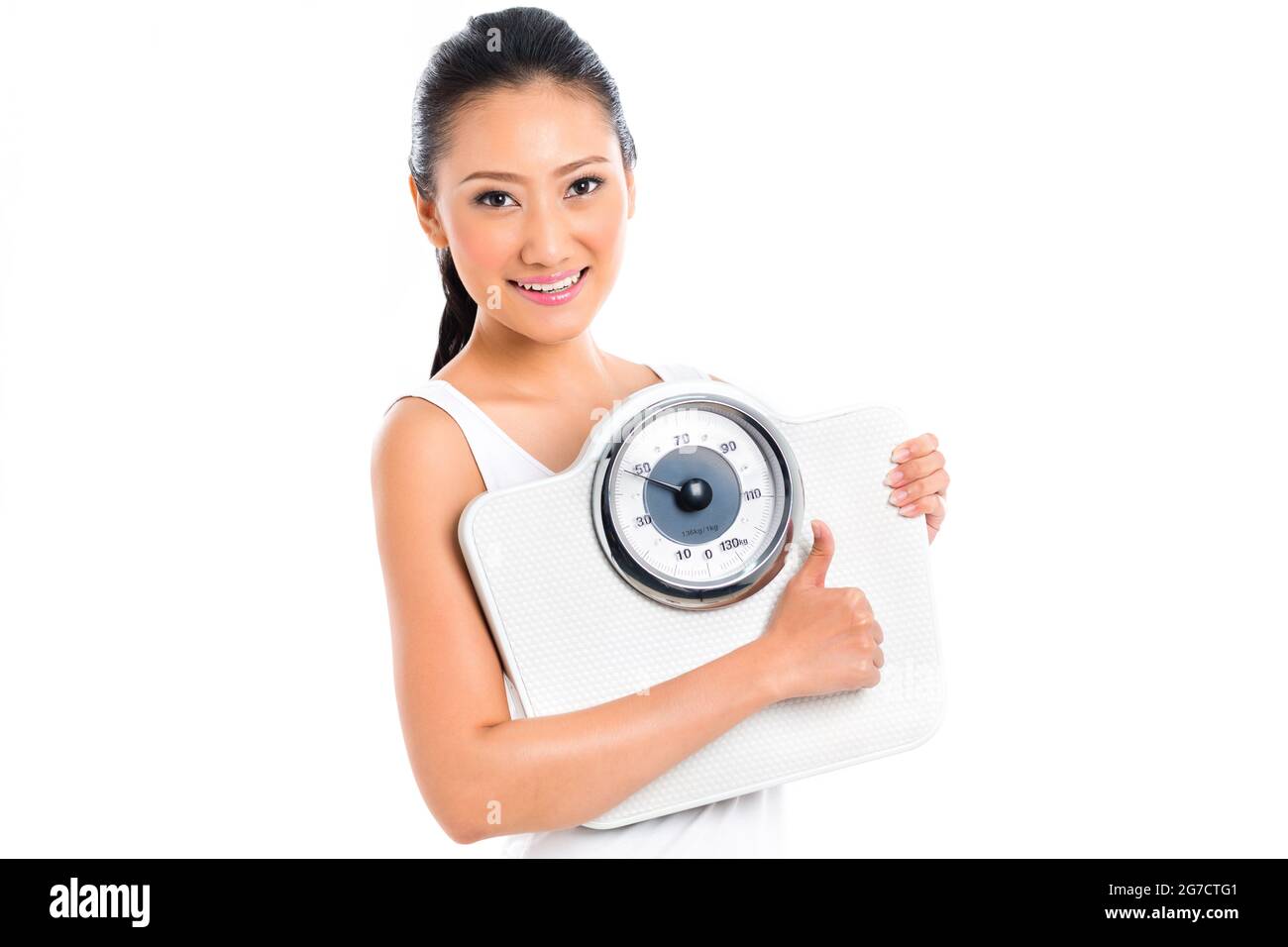 Beautiful sporty asian woman Cut Out Stock Images & Pictures - Alamy