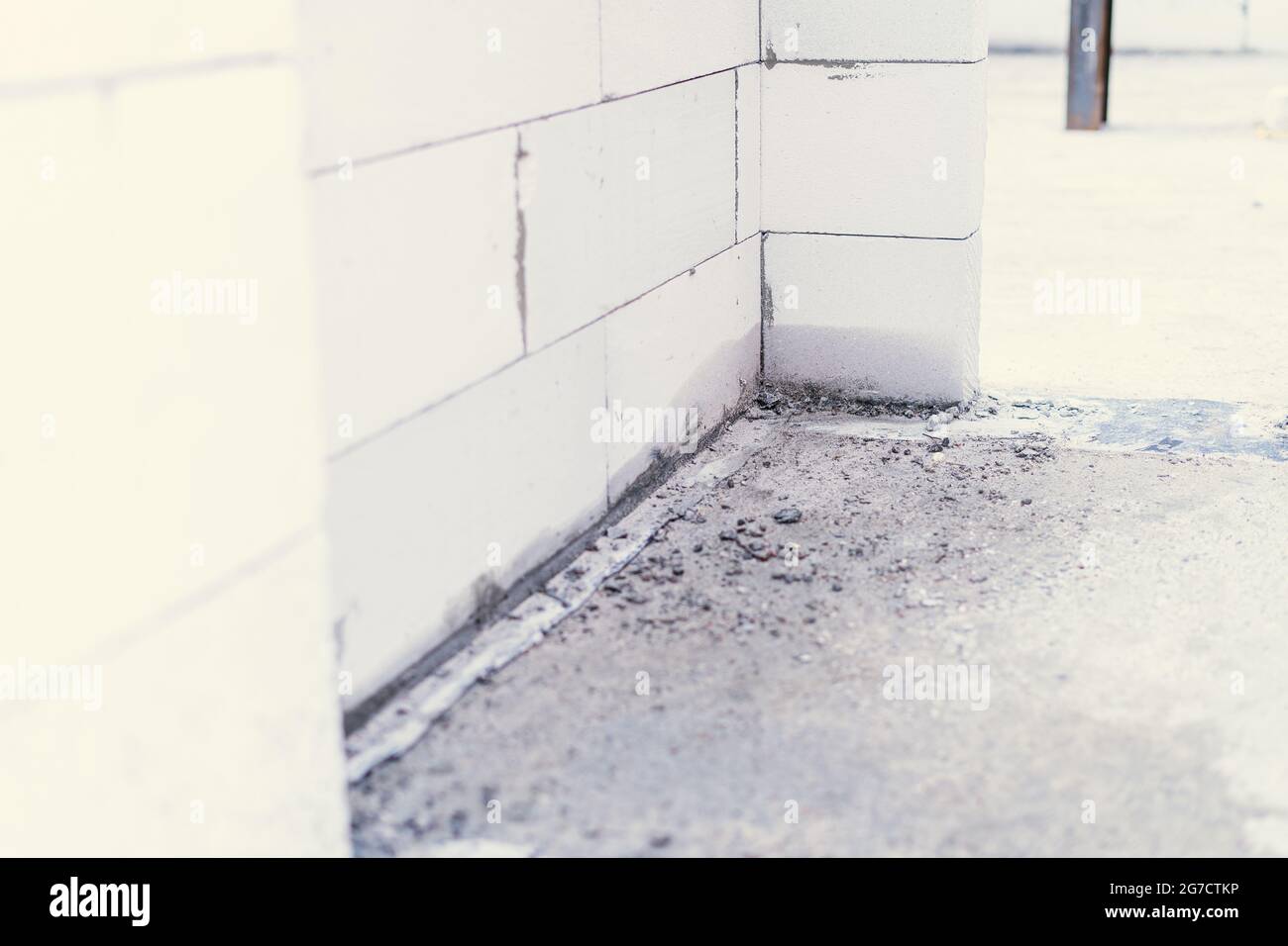 Cinder Block Wall Corner