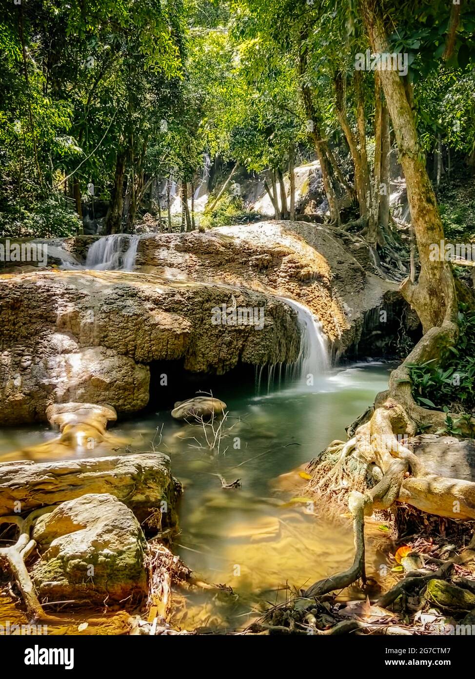 Haew Suwat Waterfall in Khao Yai National Park in Nakhon Ratchasima ...