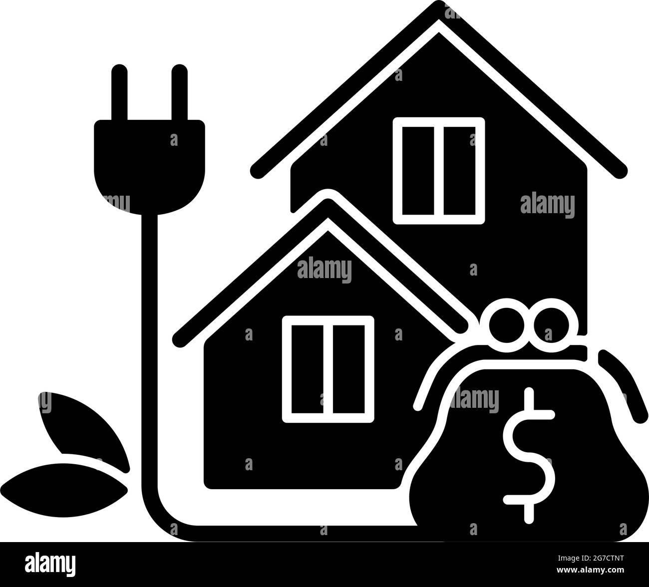 Green pricing program black glyph icon Stock Vector Image & Art - Alamy