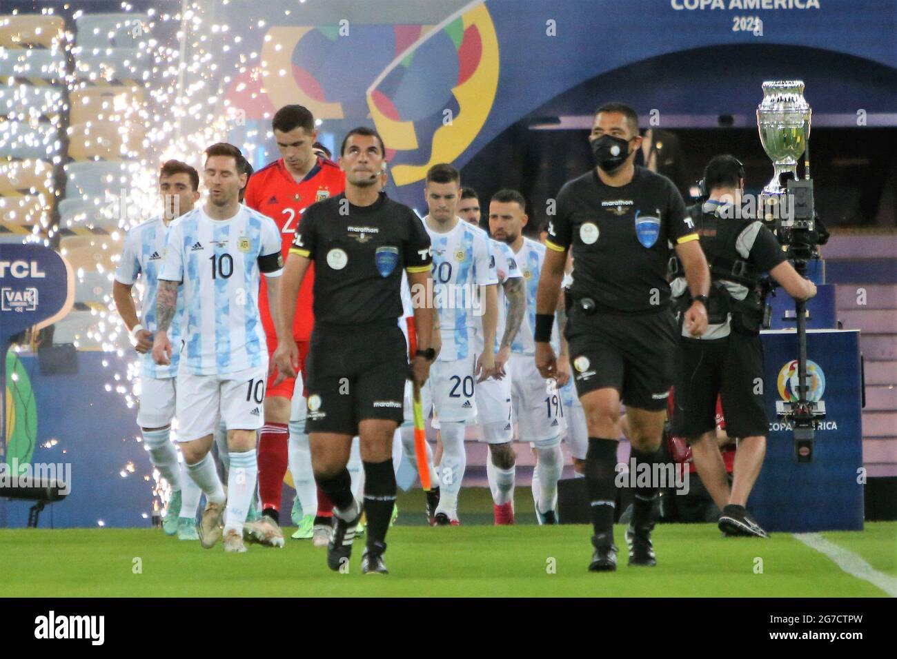 Team Argentina during the Copa America 2021, Final football match ...