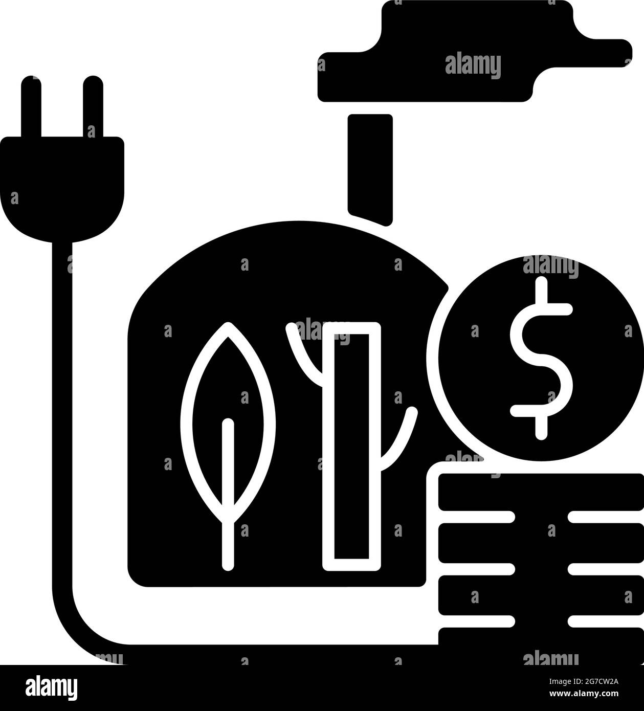 Biomass energy price black glyph icon Stock Vector Image & Art - Alamy