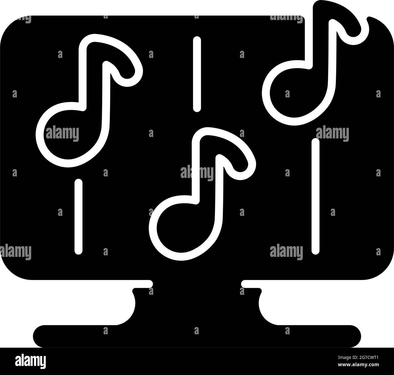 Online music concert Black and White Stock Photos & Images - Alamy