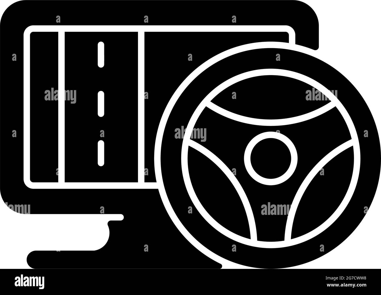 Driving simulation Stock Vector Images - Alamy