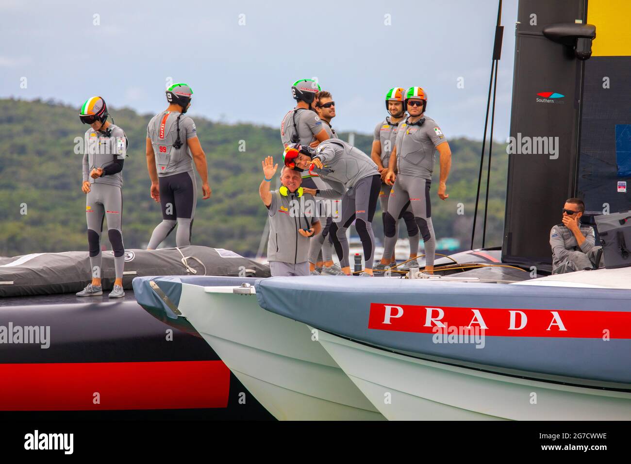 The 36th America’s Cup presented by PRADA, Team preparing for Race Nine, Luna Rossa Prada ...