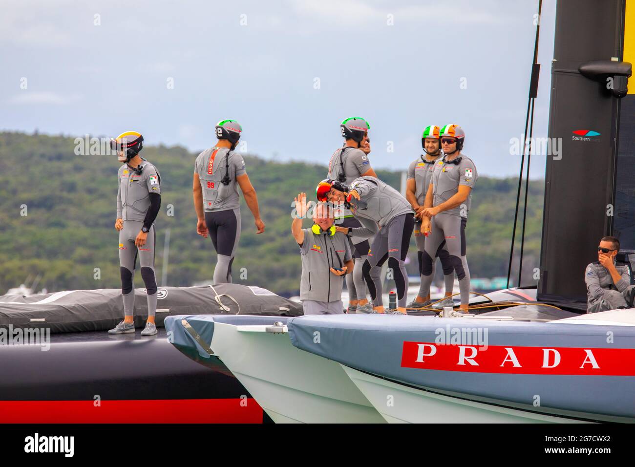 The 36th America’s Cup presented by PRADA, Team preparing for Race Nine, Luna Rossa Prada ...