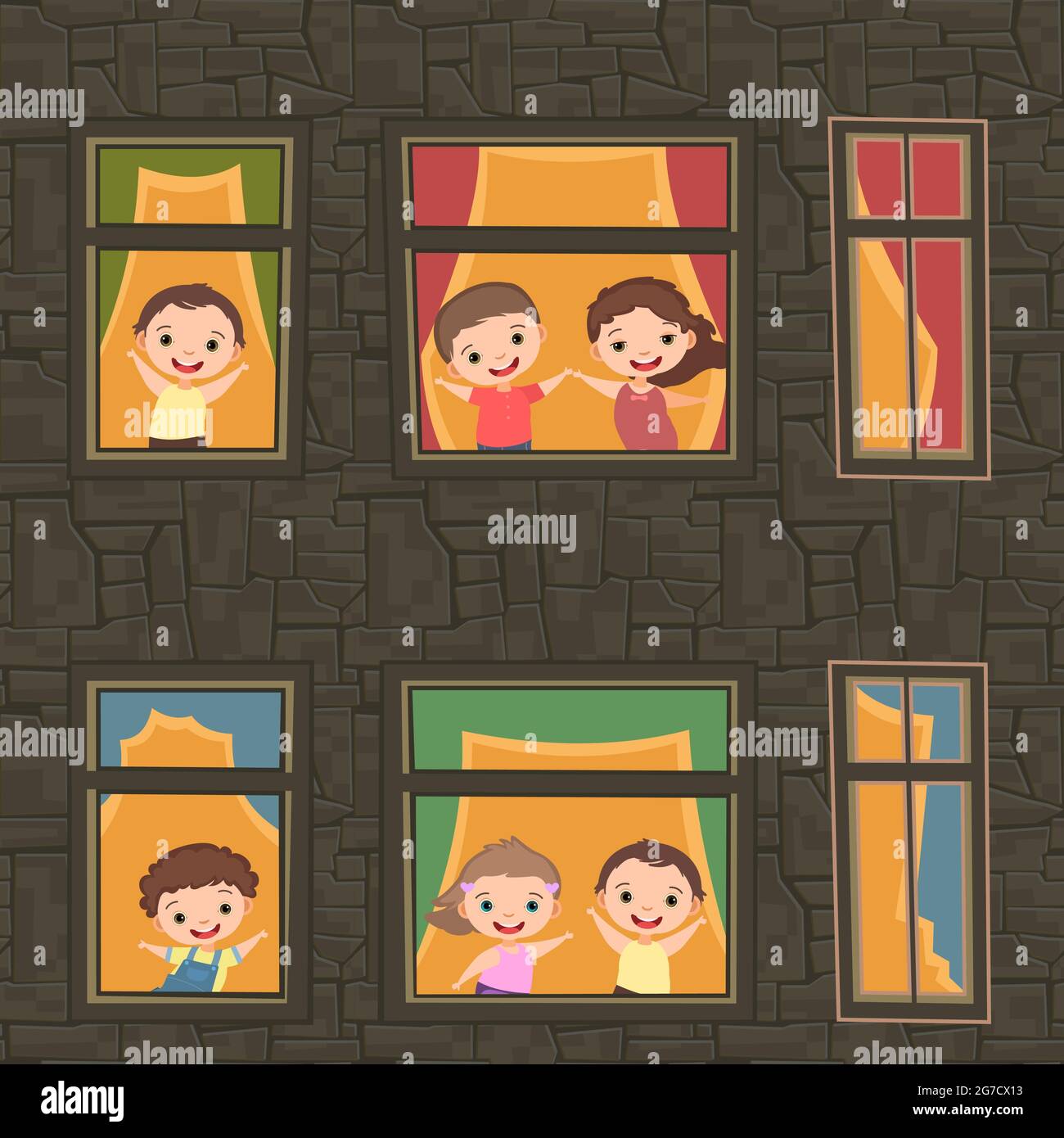 Funny house building cartoon character hi-res stock photography and ...