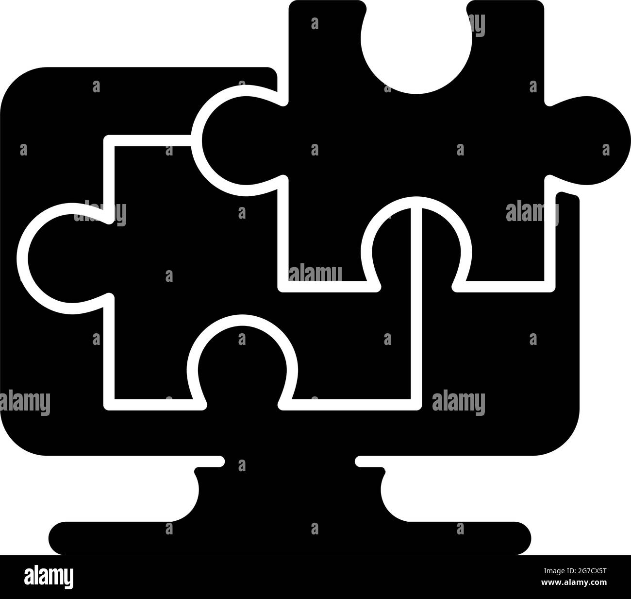 Online game connect icon Stock Vector Images - Alamy