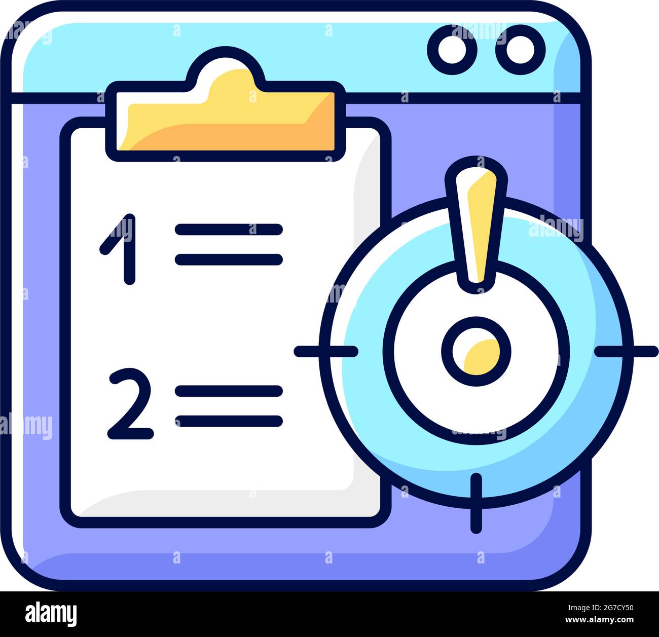 Priority task RGB color icon Stock Vector Image & Art - Alamy