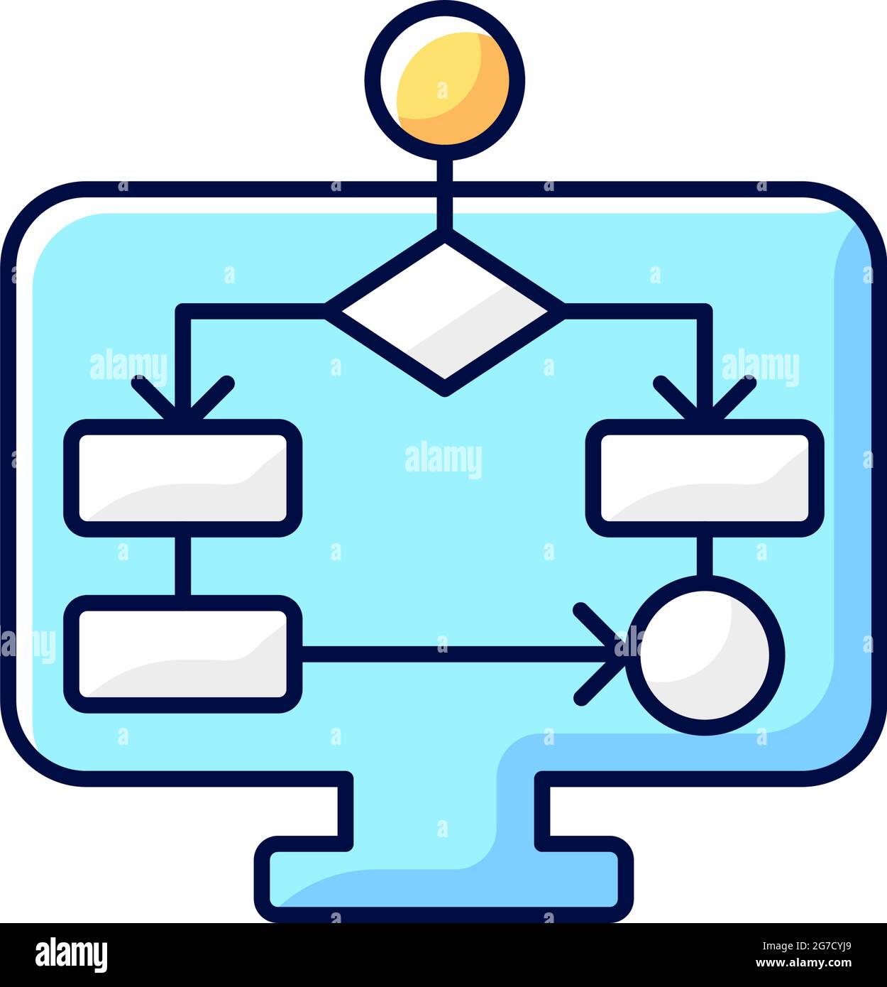 Task schemes RGB color icon Stock Vector Image & Art - Alamy