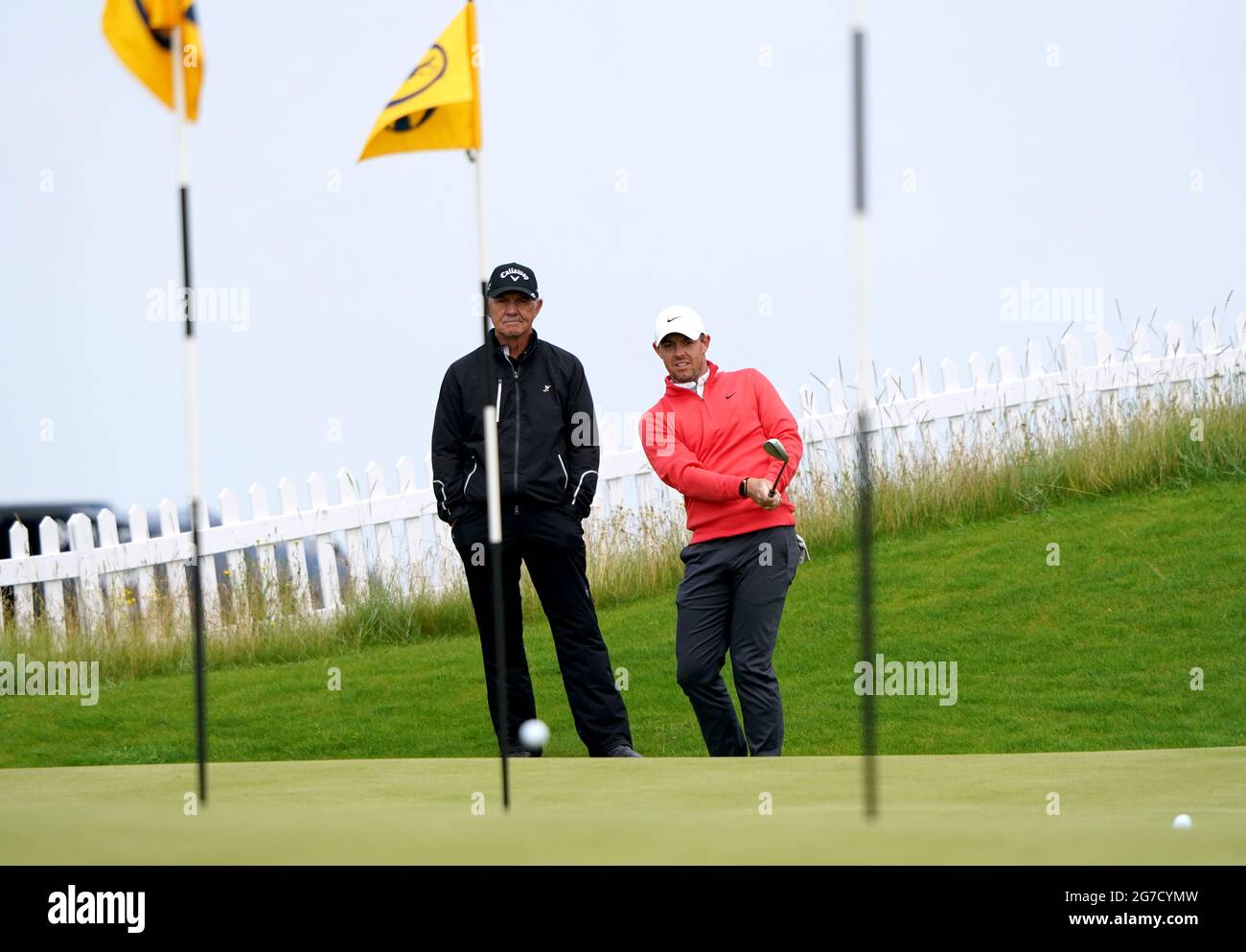 Northern Ireland's Rory McIlroy during the practice day at The Royal St ...