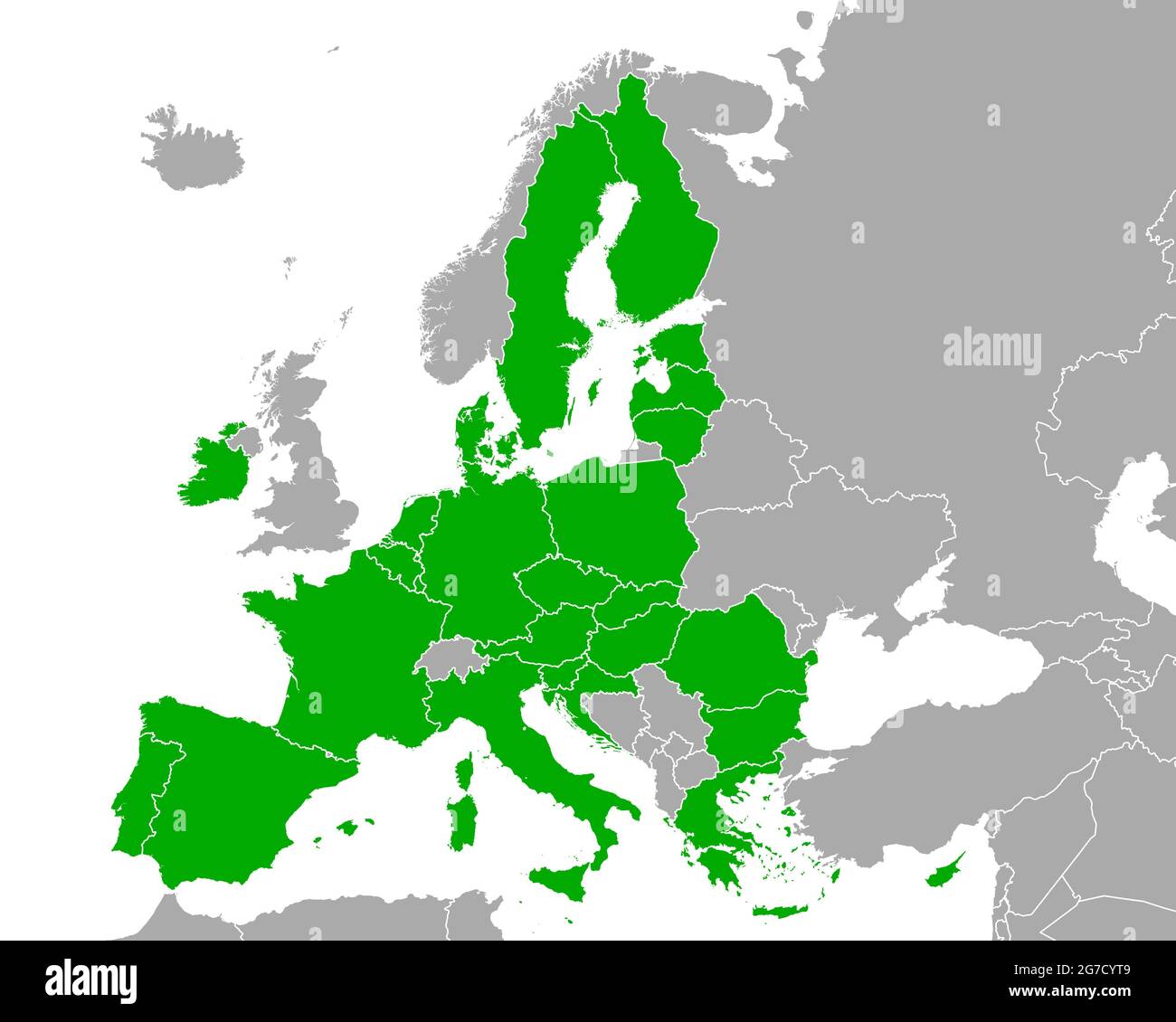 Map of the European Union in Europe Stock Photo - Alamy
