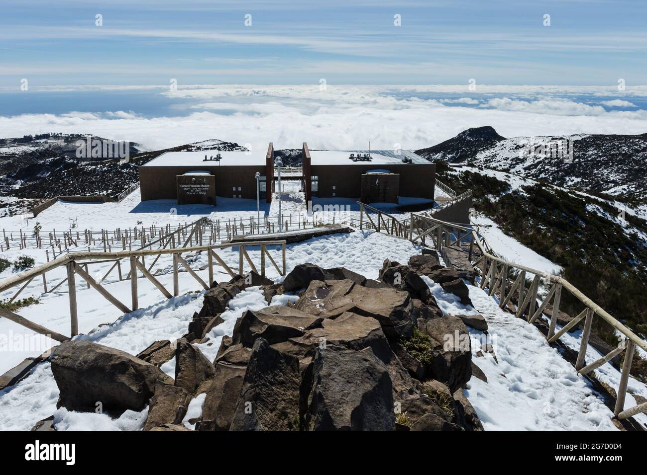 Pico do Areeiro, Madeira island - February 2021: Overview of Madeira's ...