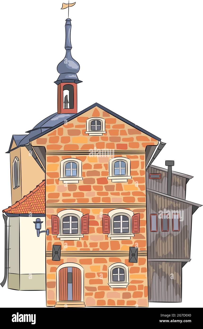 Roof tiles germany Stock Vector Images - Alamy