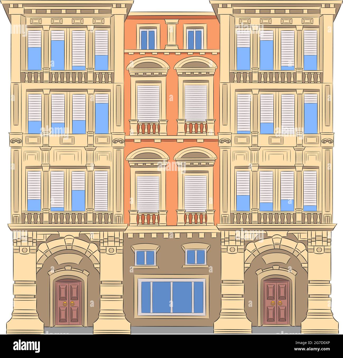 Bologna architecture Stock Vector Images - Alamy