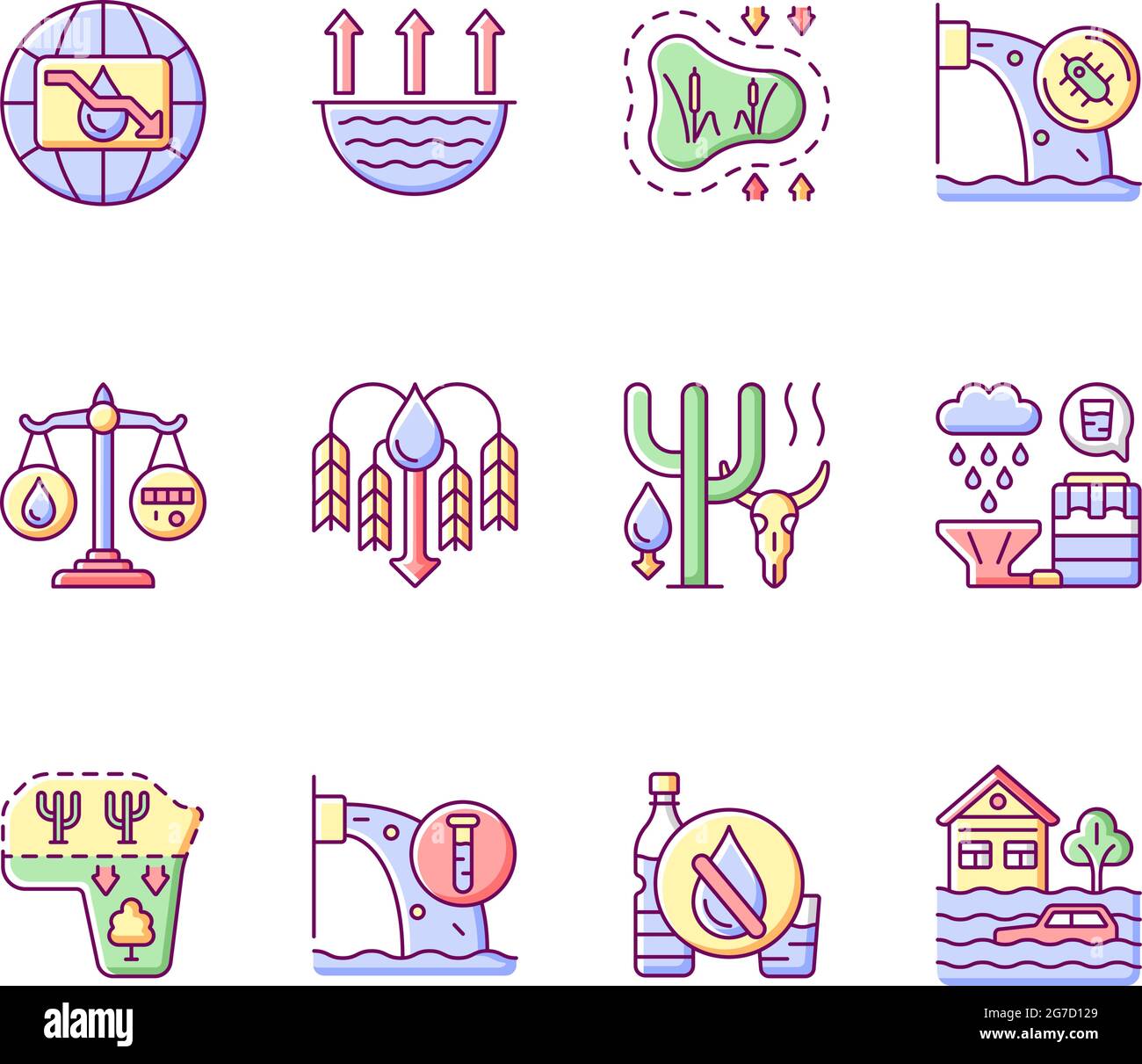 Water scarcity cartoon hi-res stock photography and images - Alamy