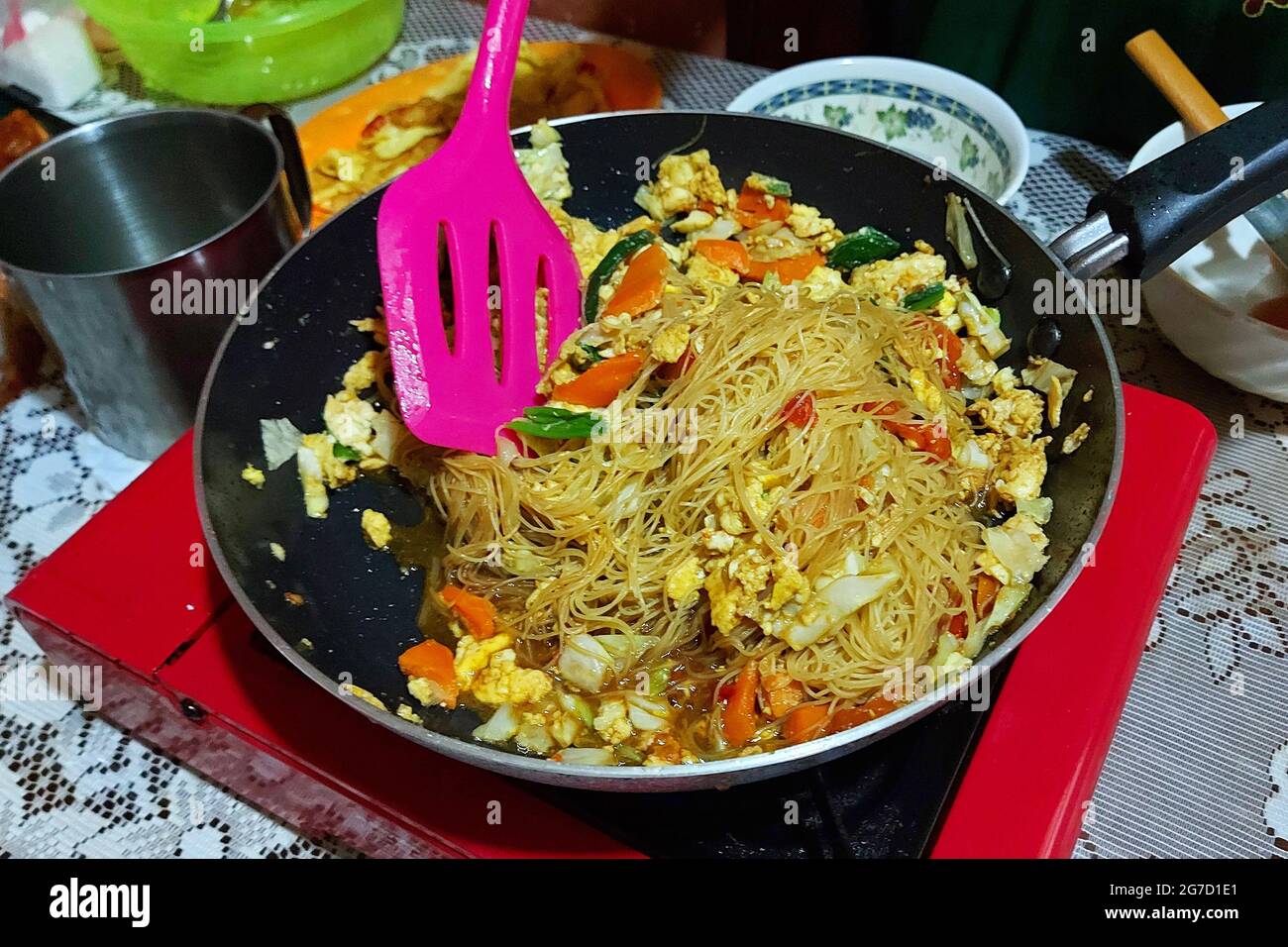 Fried Bihun Noodle, Home Food, Jakarta, Indonesia Stock Photo - Alamy