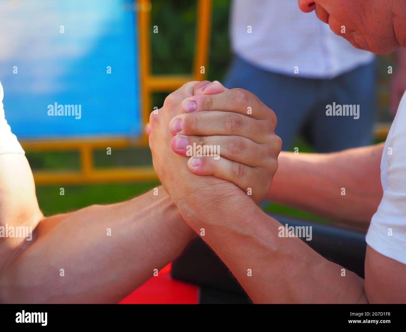 Sport handshake closeup hi-res stock photography and images - Alamy