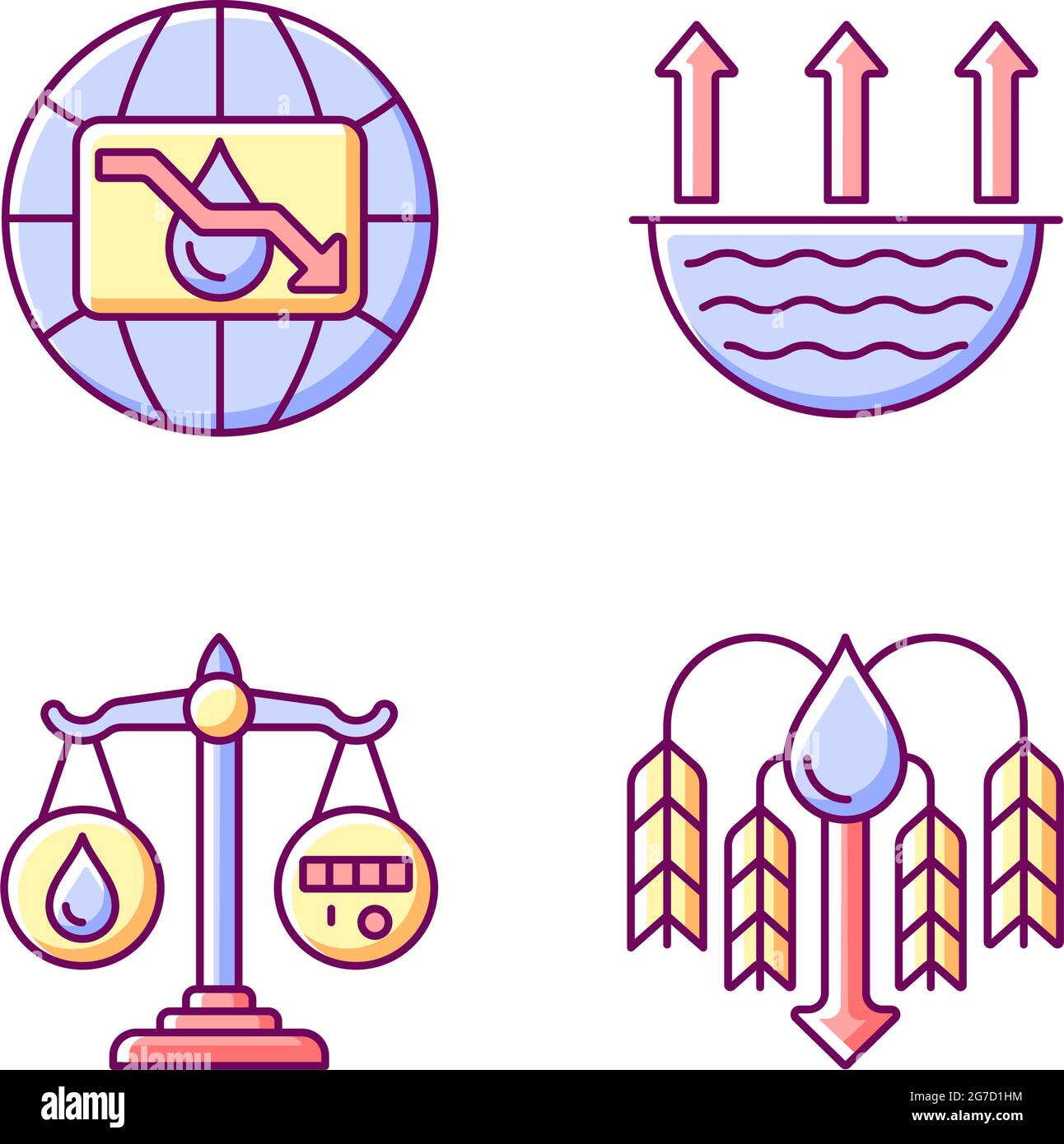 Cartoon water scarcity hi-res stock photography and images - Alamy