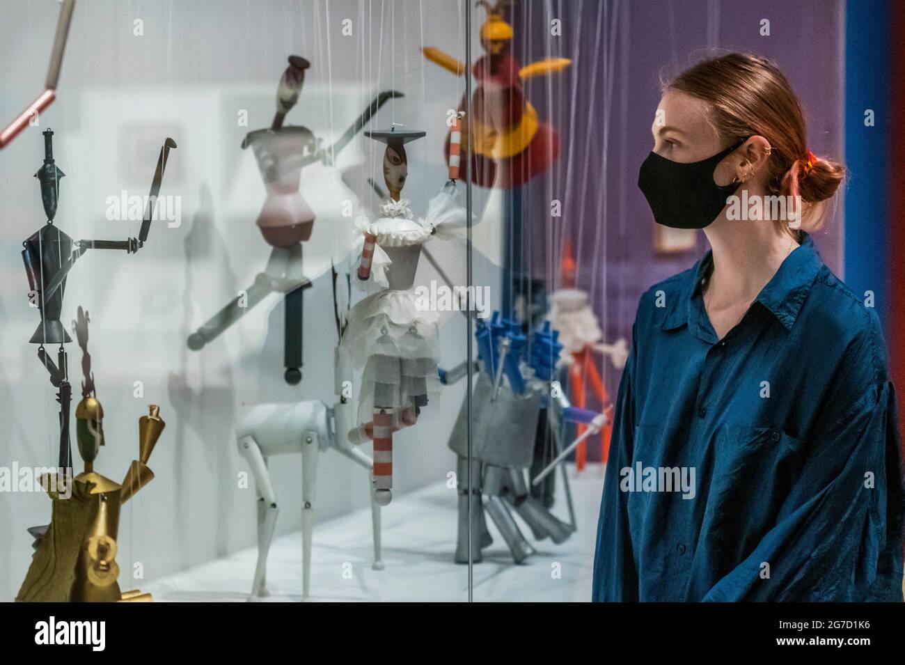 London, UK. 13th July, 2021. Marionettes (puppets) created in 1918 ...