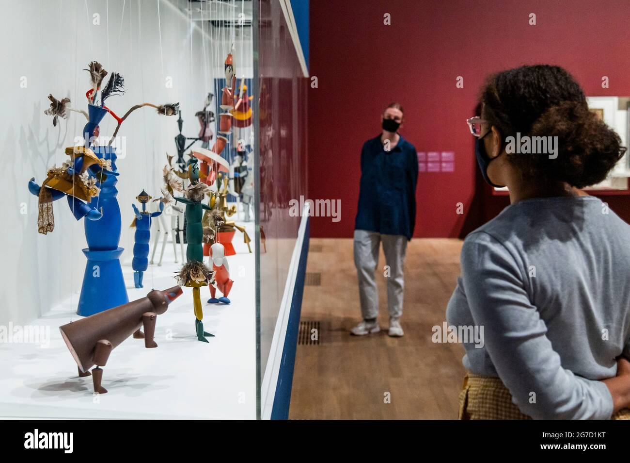 London, UK. 13th July, 2021. Marionettes (puppets) created in 1918 ...