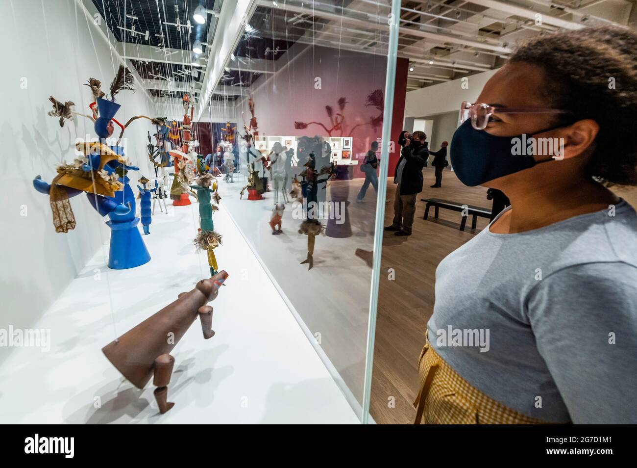 London, UK. 13th July, 2021. Marionettes (puppets) created in 1918 ...