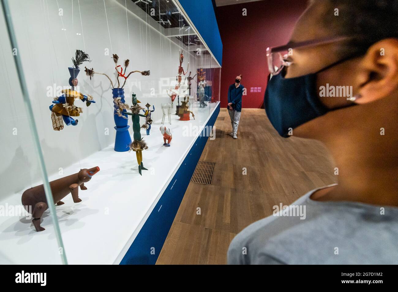 London, UK. 13th July, 2021. Marionettes (puppets) created in 1918 ...