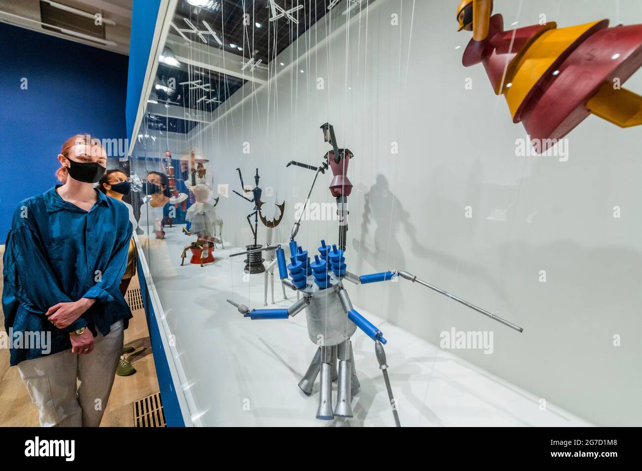 London, UK. 13th July, 2021. Marionettes (puppets) created in 1918 ...