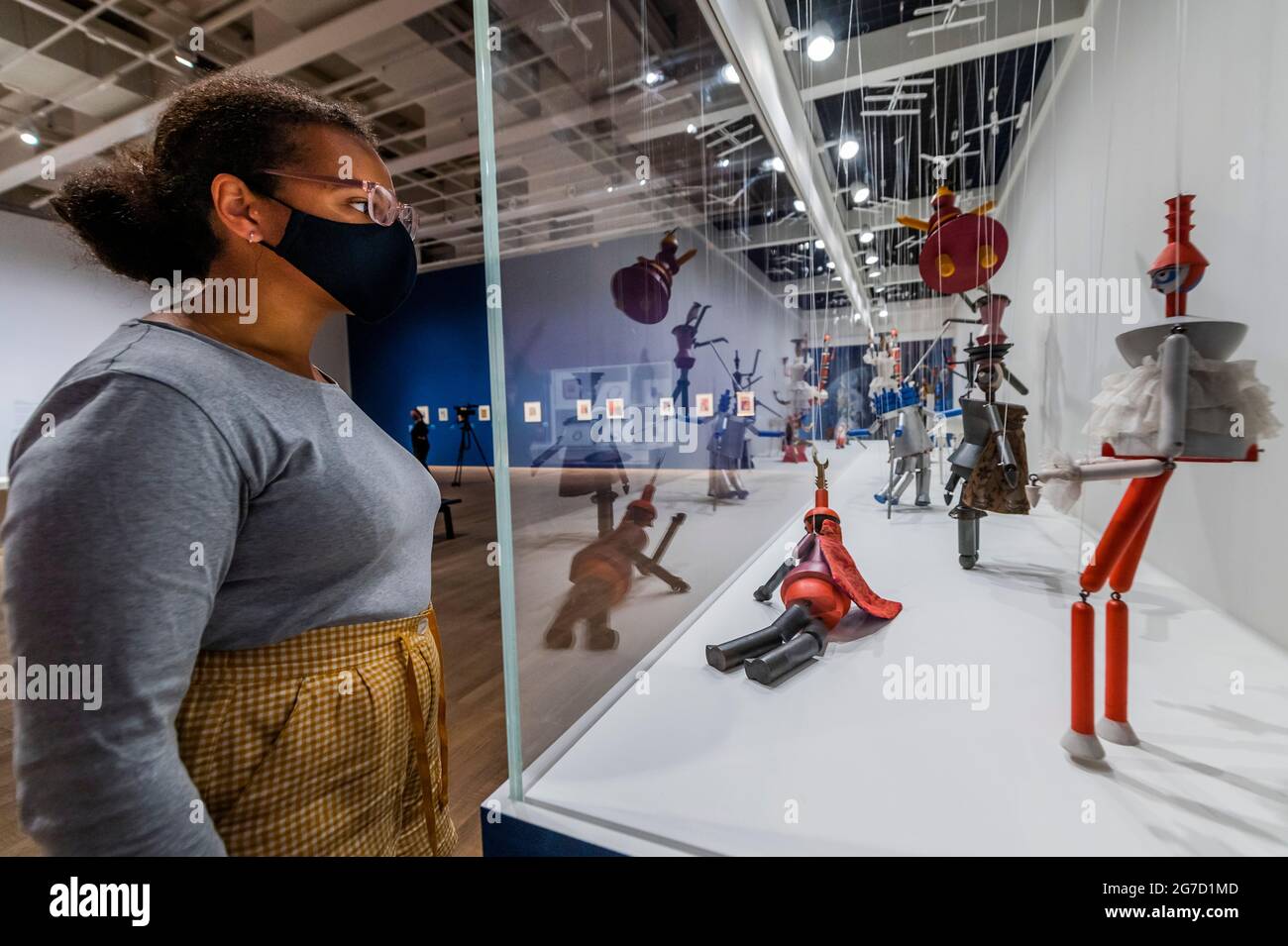 London, UK. 13th July, 2021. Marionettes (puppets) created in 1918 ...