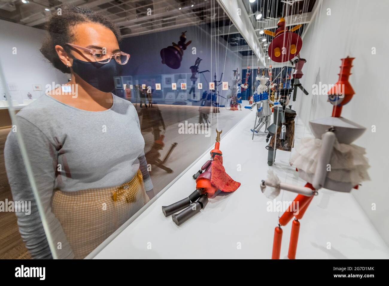 London, UK. 13th July, 2021. Marionettes (puppets) created in 1918 ...