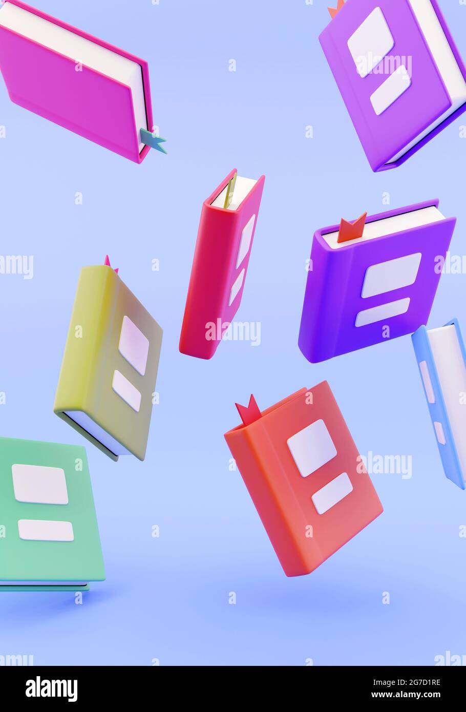 Falling books illustration hi-res stock photography and images - Alamy