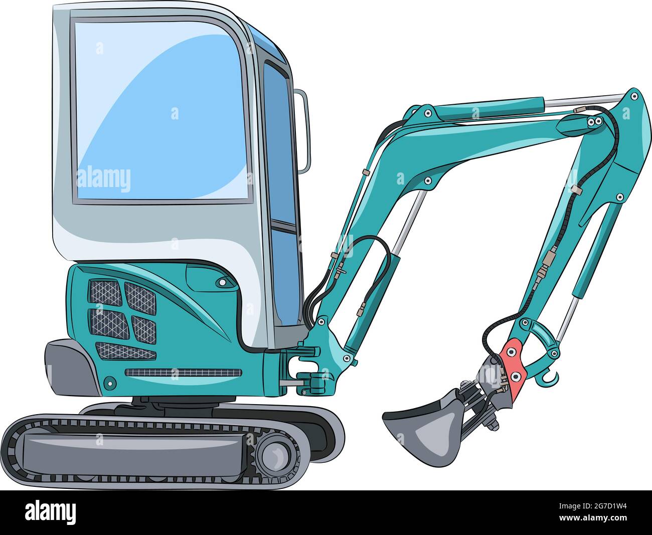Mini excavator hi-res stock photography and images - Alamy