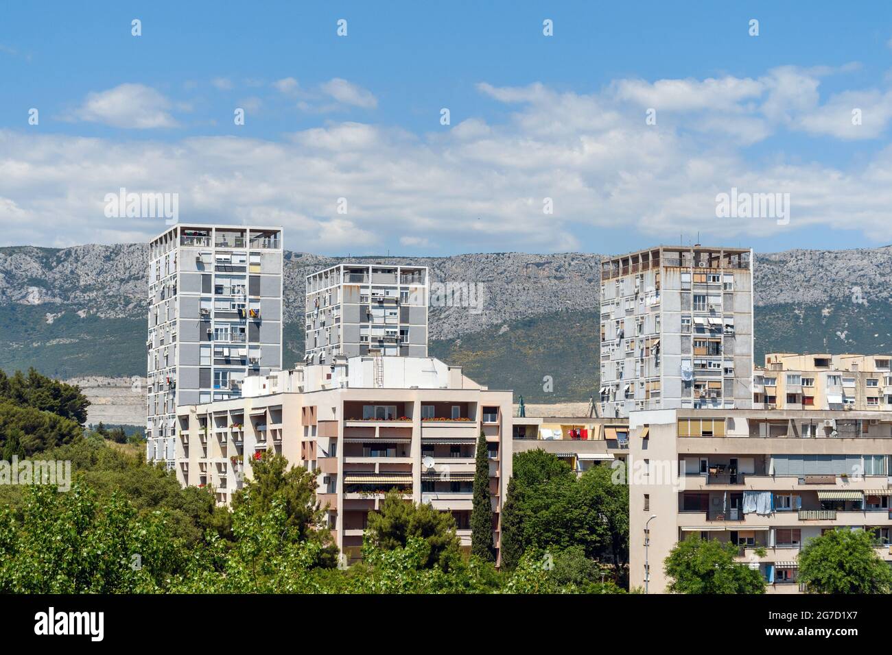 City view of residential area in Split, Croatia Stock Photo - Alamy