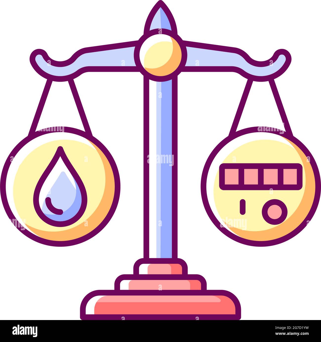 Rational water consumption RGB color icon Stock Vector Image & Art - Alamy