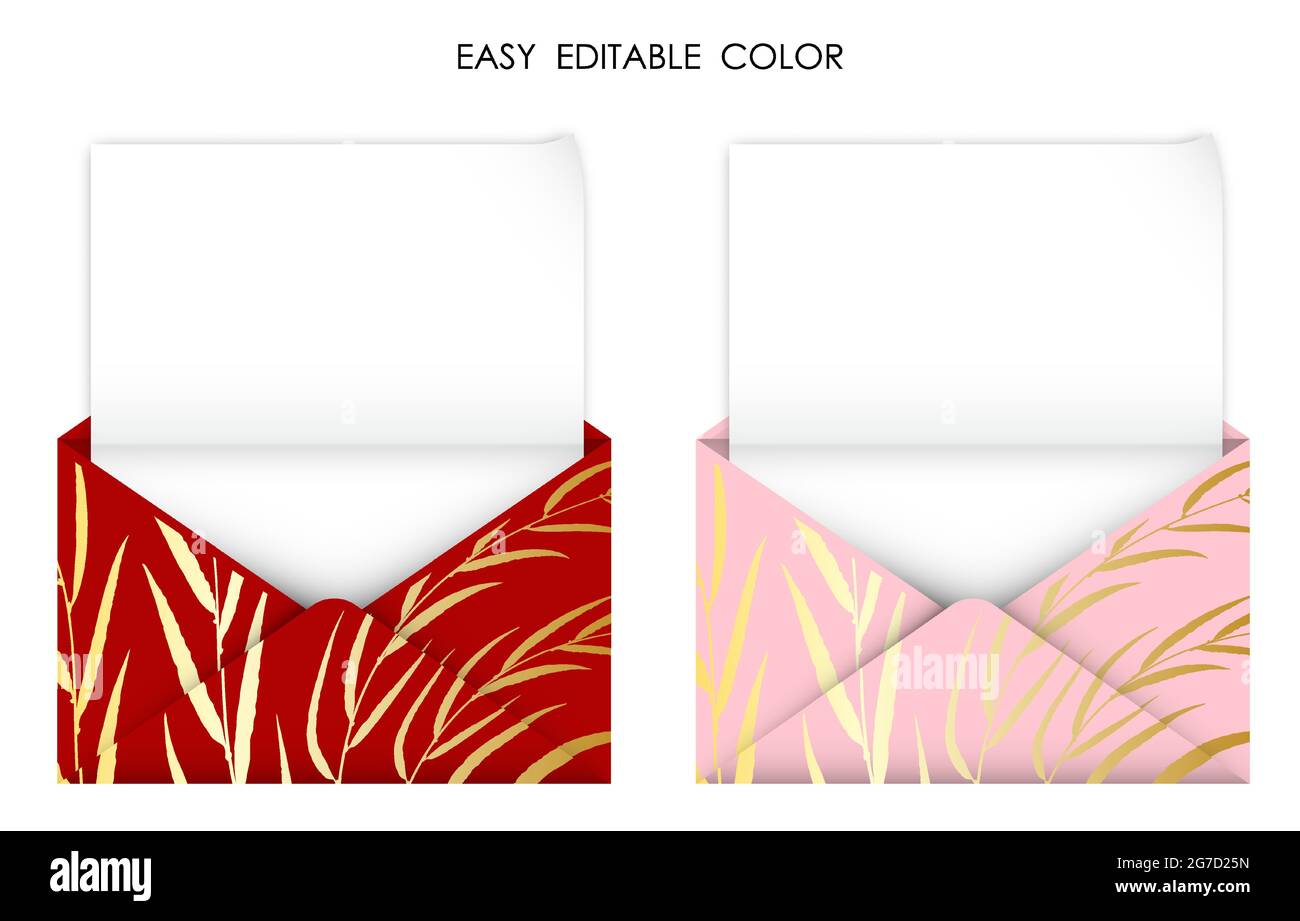 White envelope japanese Stock Vector Images - Alamy