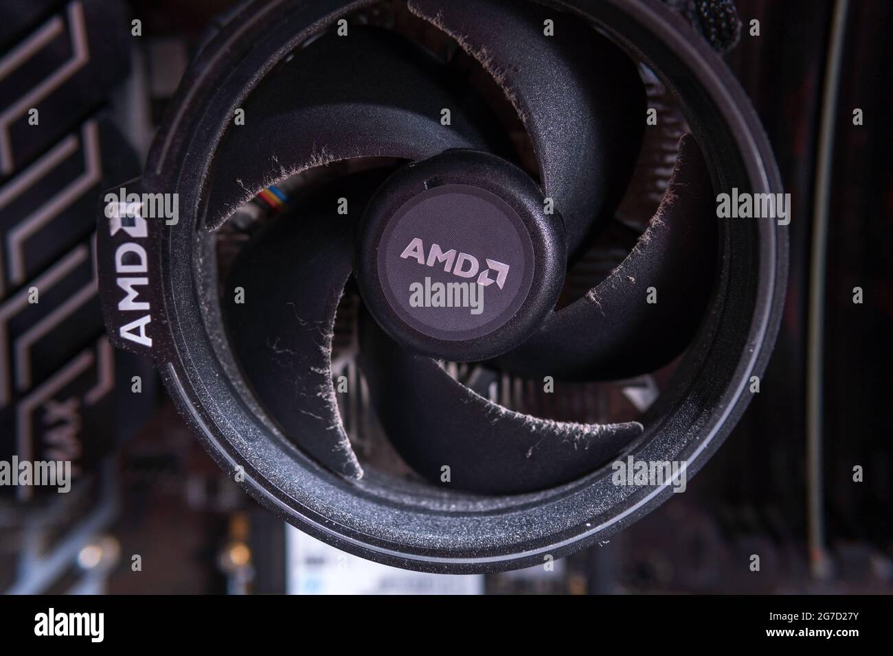 Tyumen, Russia-april 26, 2021: Ryzen is a trademark of microprocessors ...