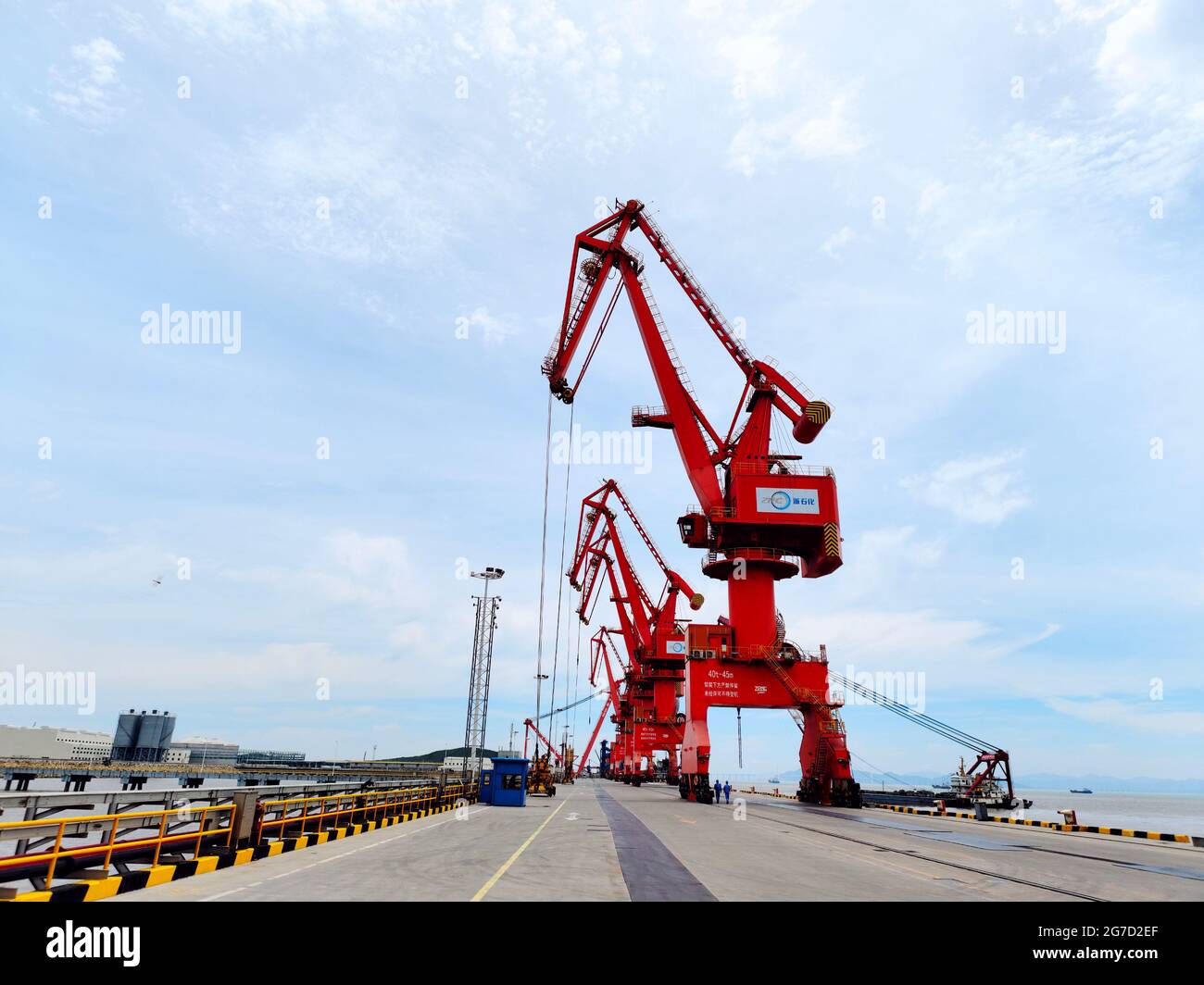 ZHOUSHAN, CHINA - JULY 13, 2021 - Photo taken on July 13, 2021 shows a ...