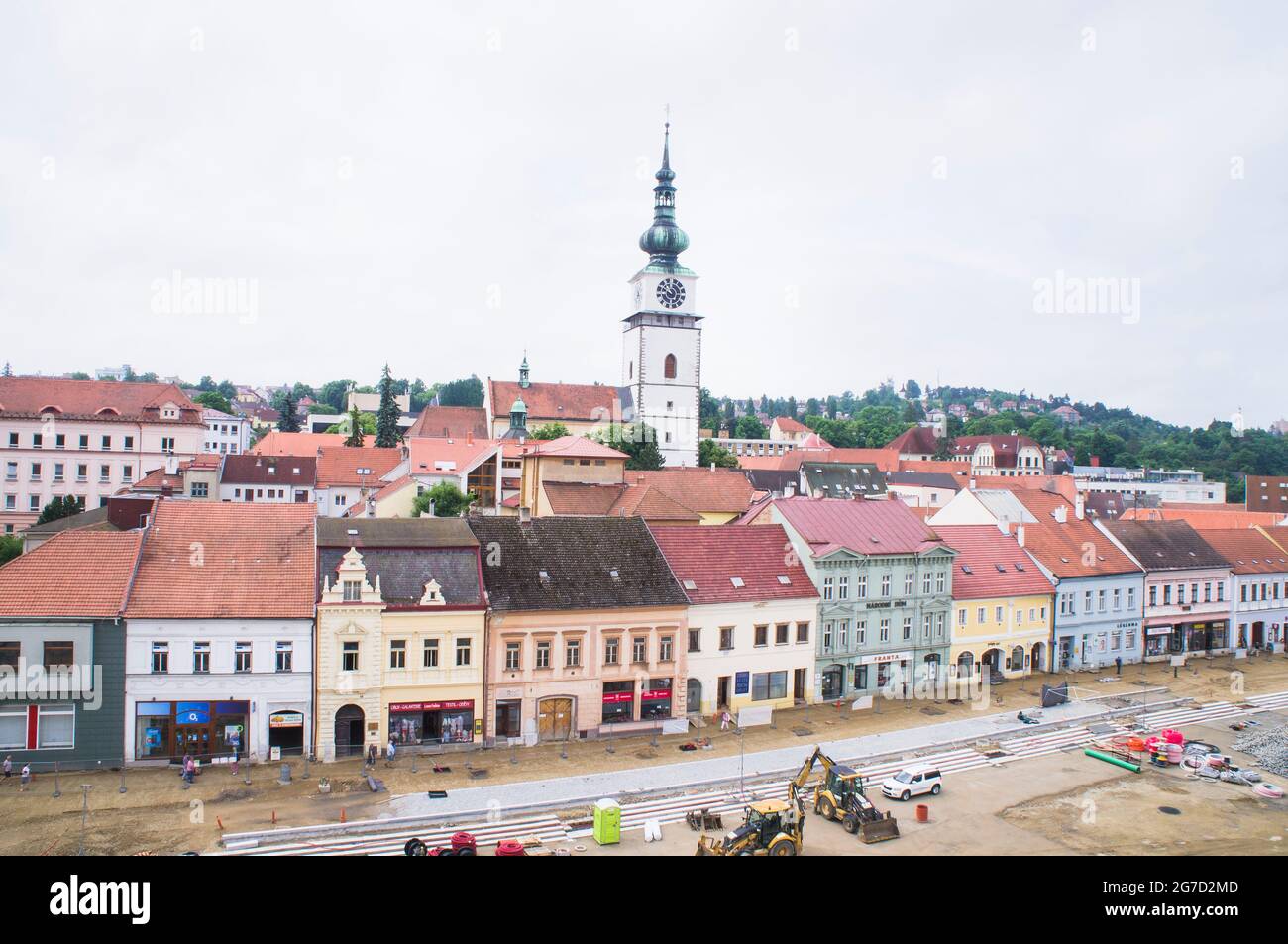 The Town Tower and the Church of Saint Martin of Tours and Charles ...