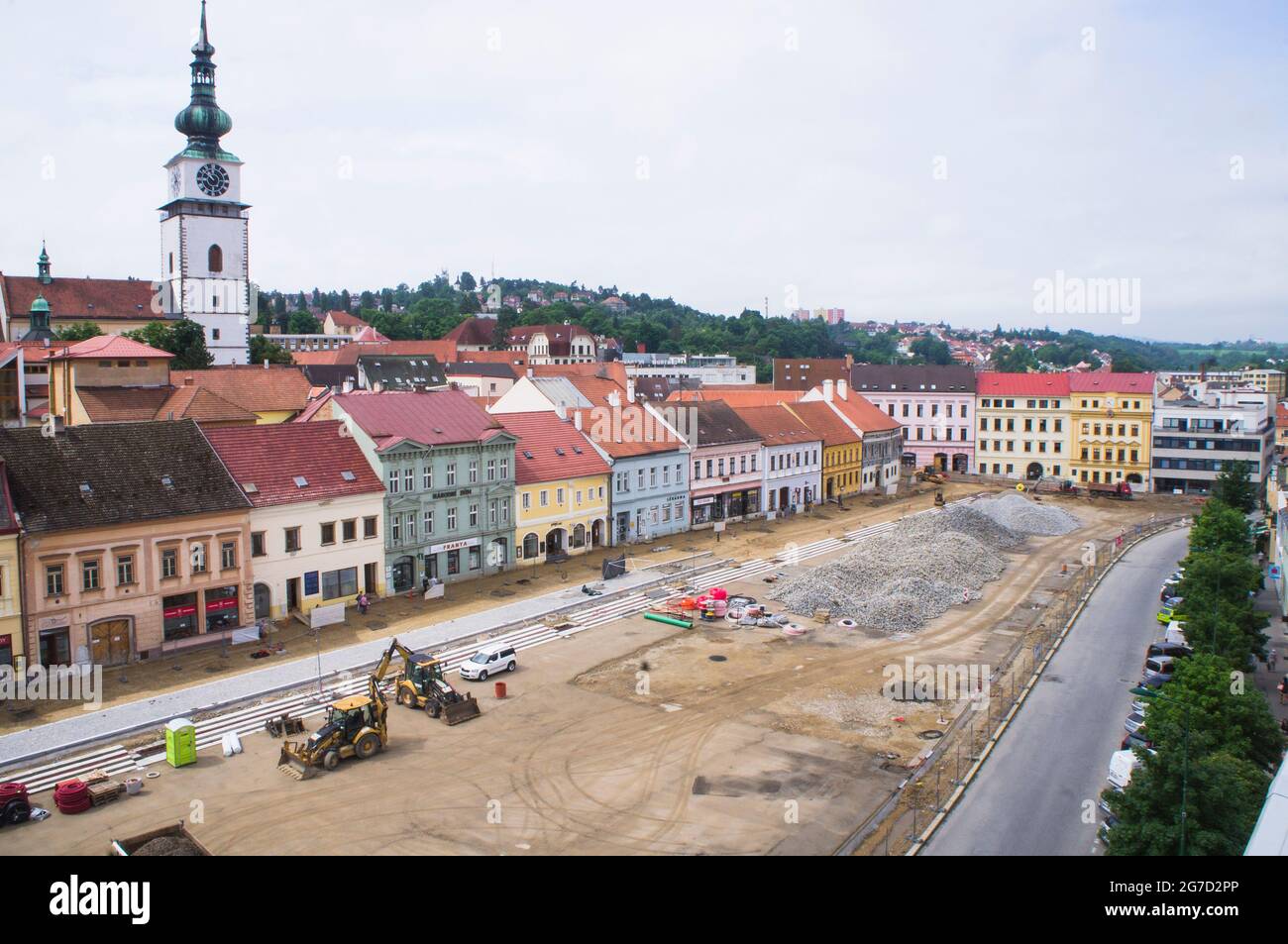 The Town Tower and the Church of Saint Martin of Tours and Charles ...