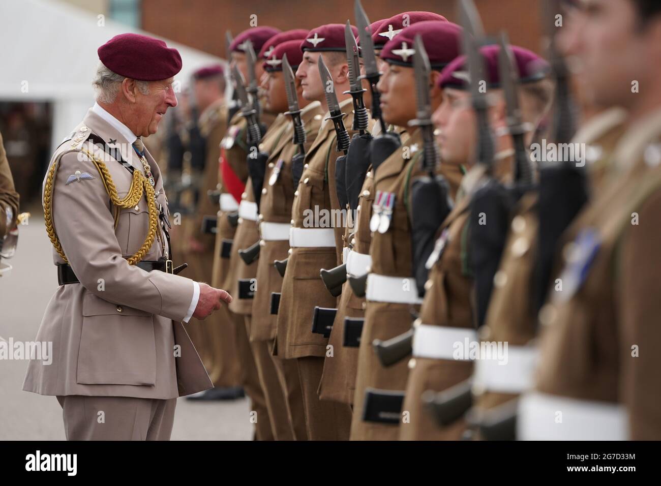 Colonel In Chief Of The Parachute Regiment High Resolution Stock ...