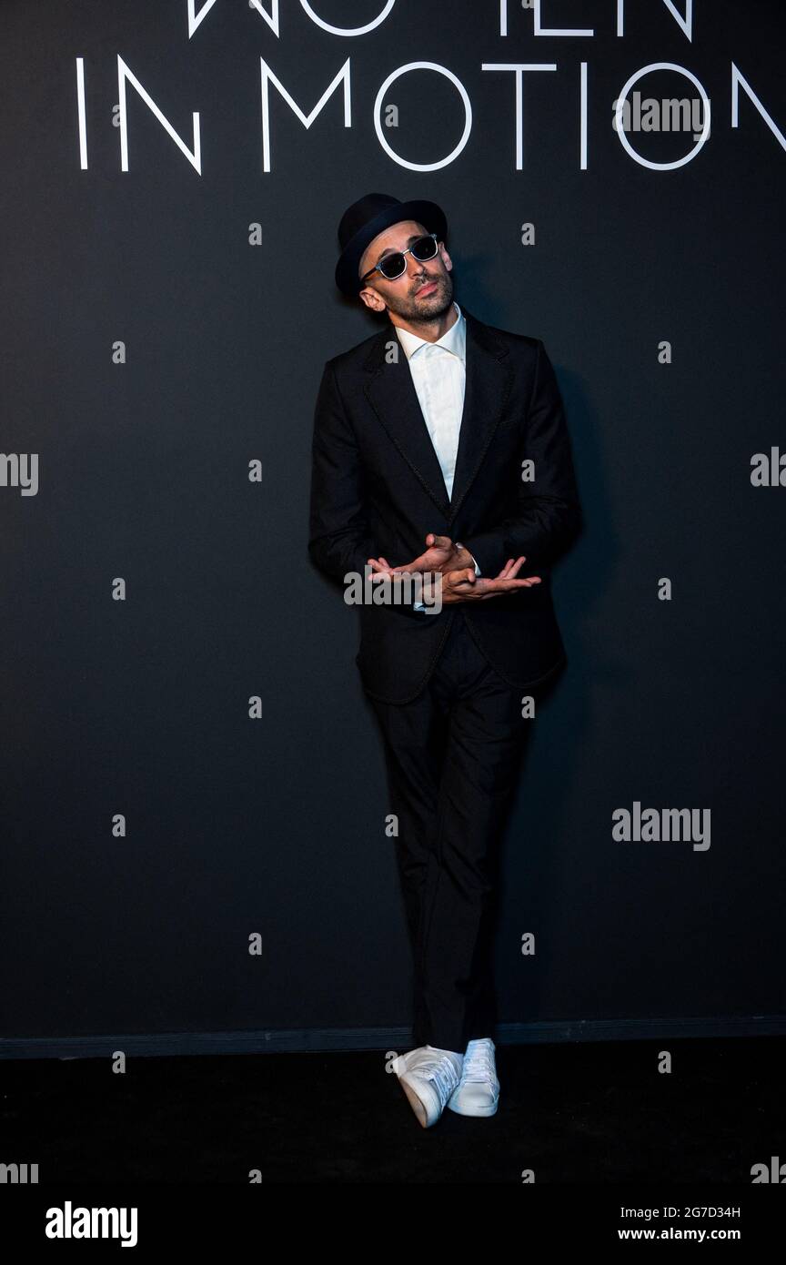 French photographer JR arrives for the Kering Women In Motion Awards ...