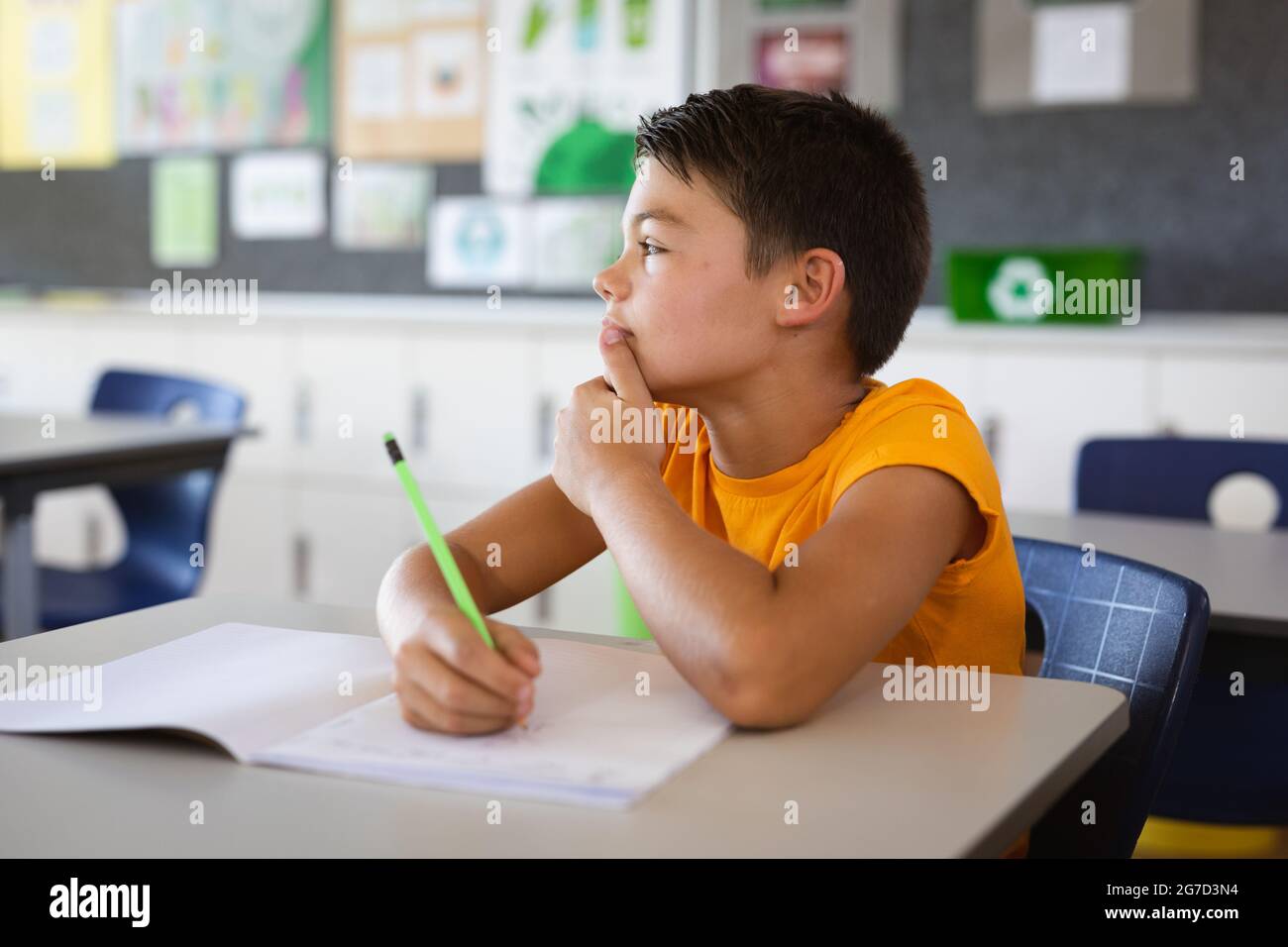 Boy studying desk hi-res stock photography and images - Alamy