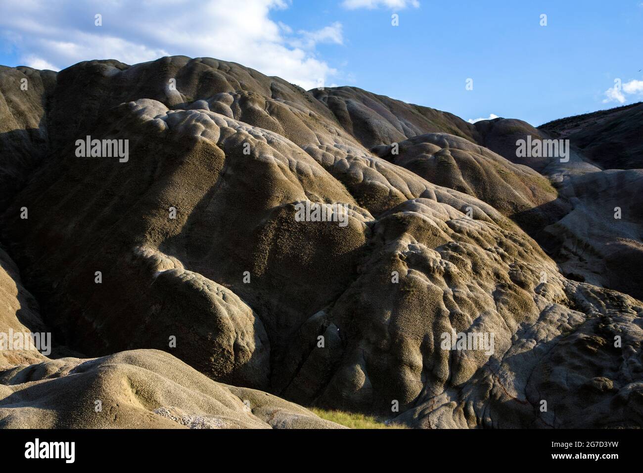 Natural mountain patterns, abstract nature landscape with blue sky ...