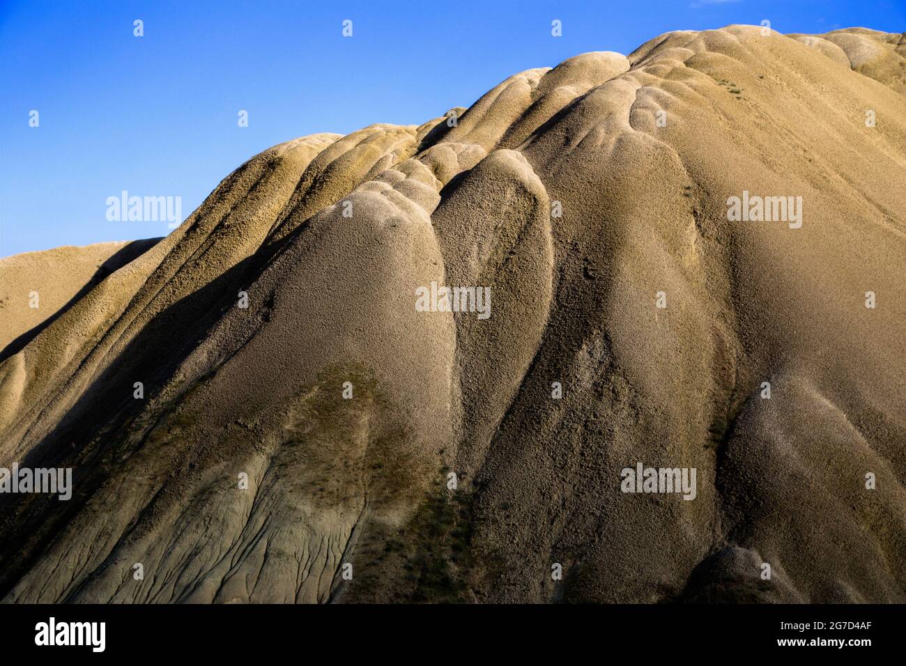 Natural mountain patterns, abstract nature landscape with blue sky ...