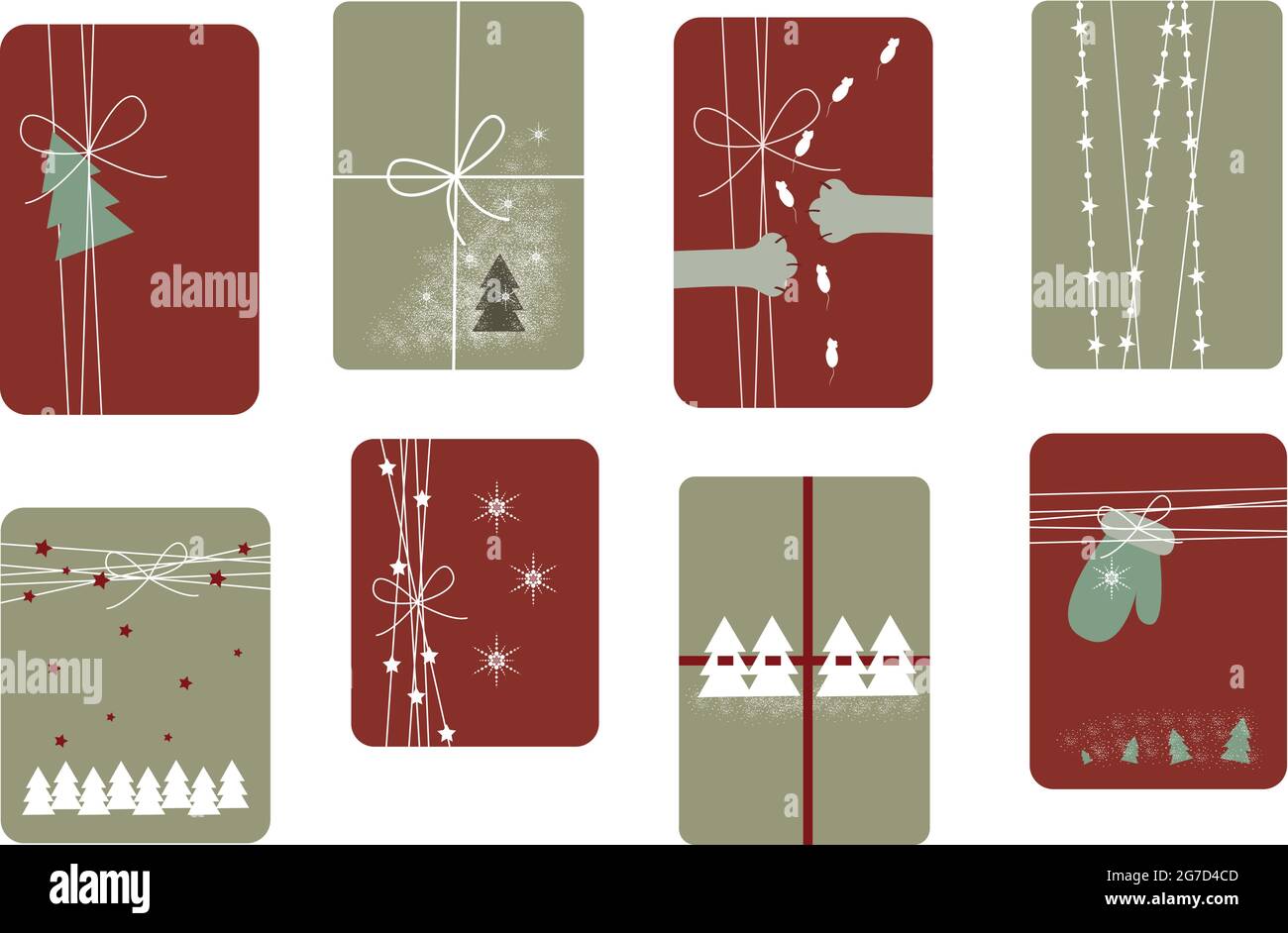 Christmas shopping decorations Stock Vector Images - Alamy