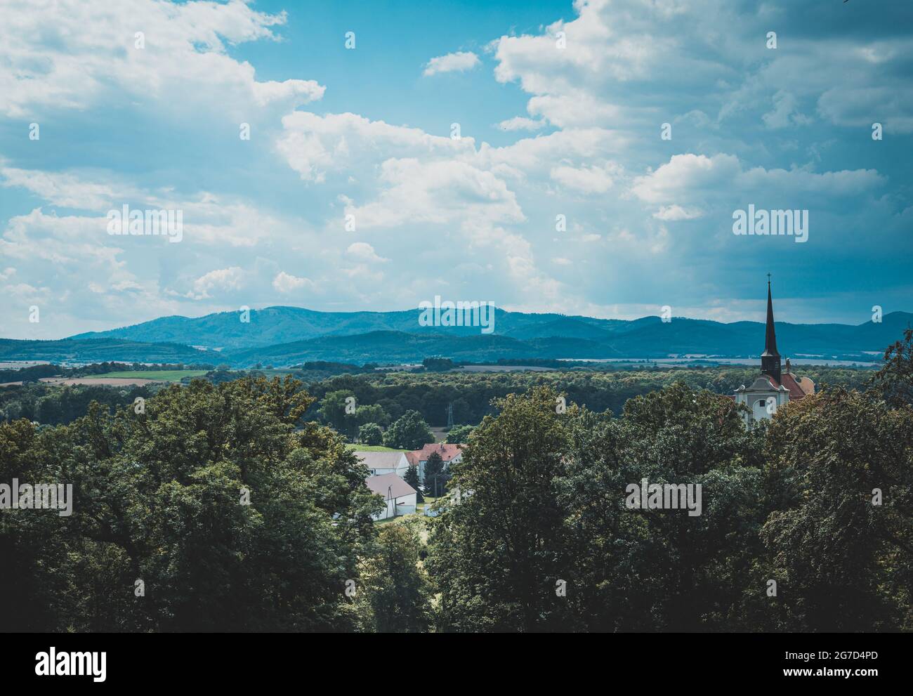 Blue hills background hi-res stock photography and images - Alamy